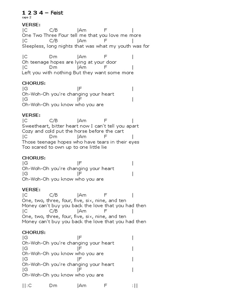 1234-Feist Transposed C | PDF