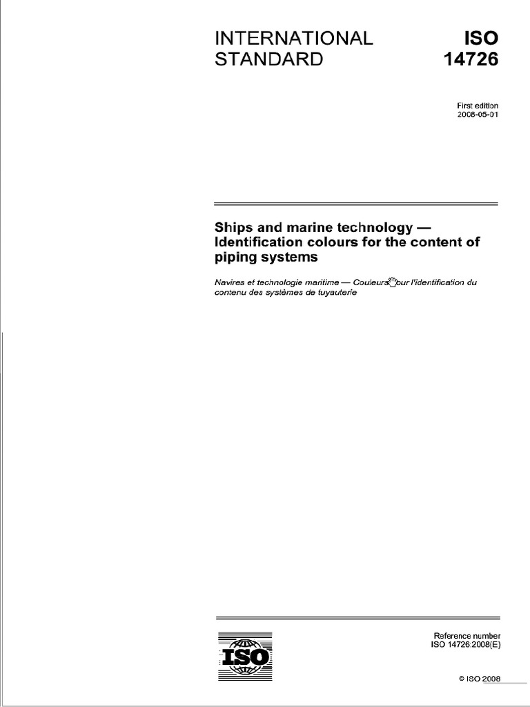 Iso 14726 Boru Renkleri | PDF