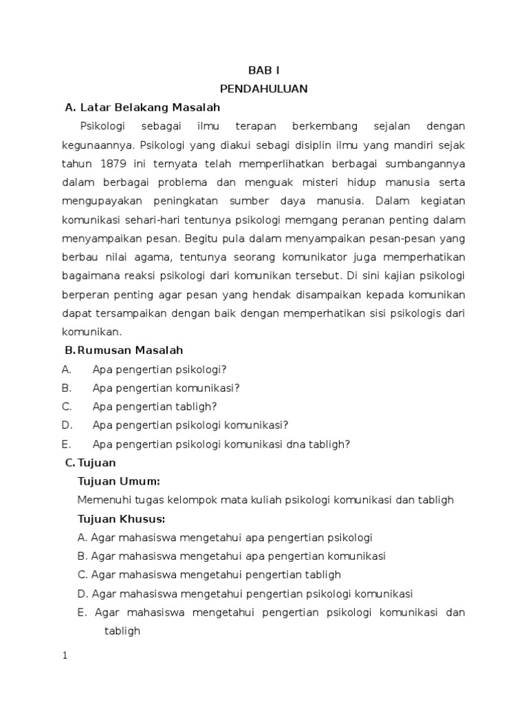 Psi Kom Dan Tabligh | PDF