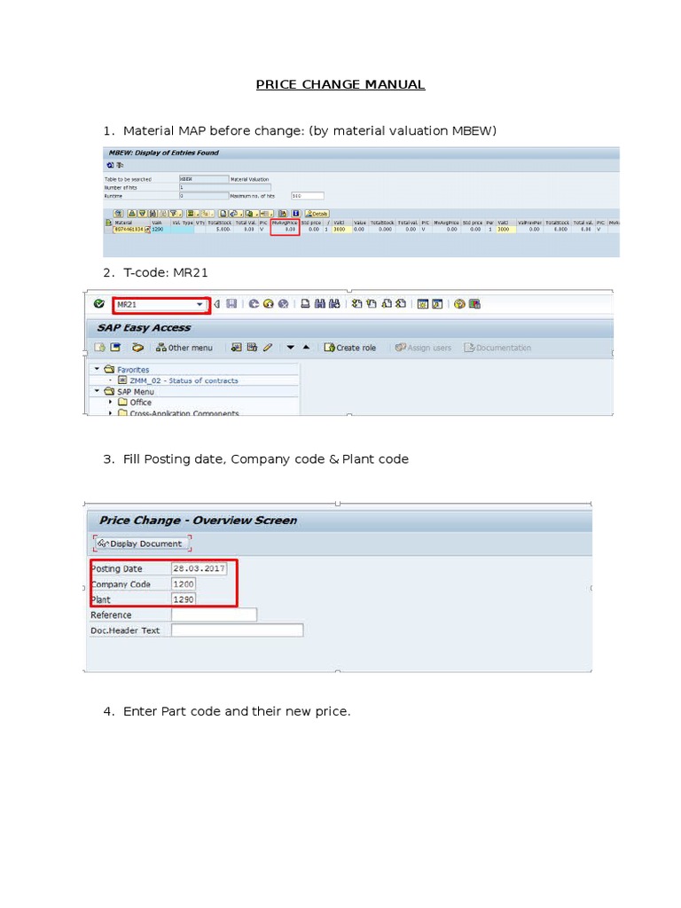 Sap MM - MR21 | PDF | Business