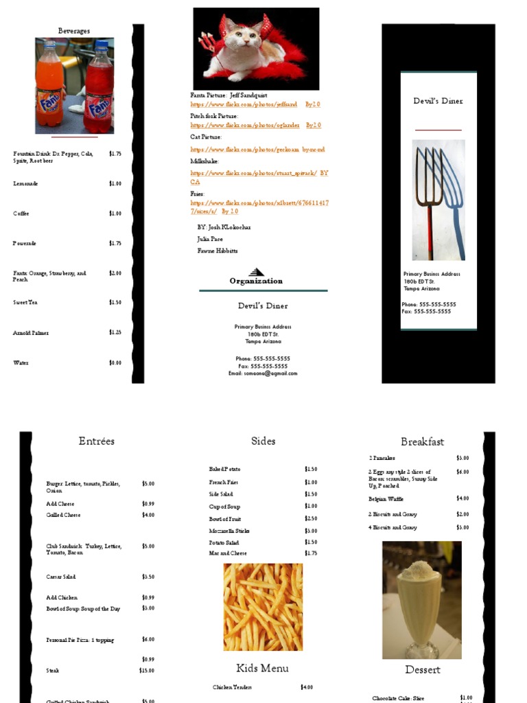 Beverages: Devil's Diner | PDF