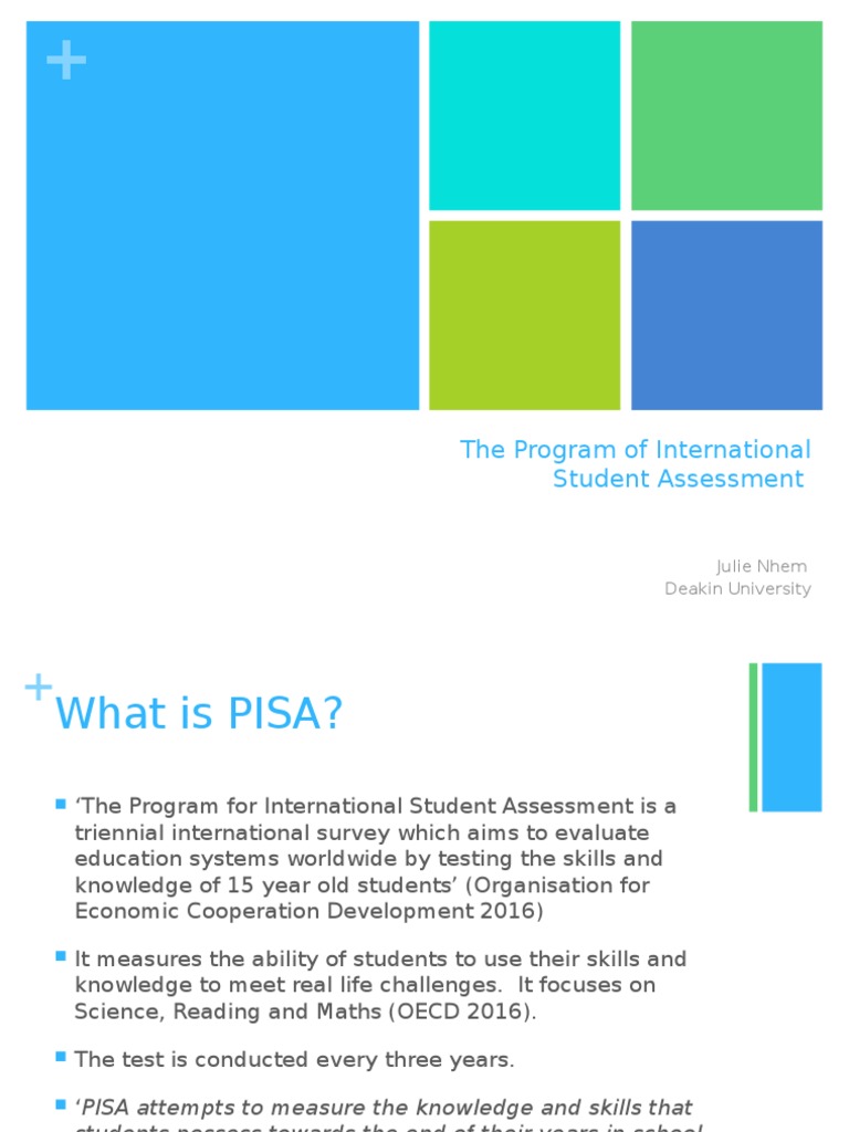 PISA | PDF | Programme For International Student Assessment ...