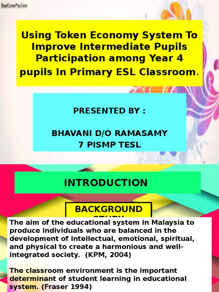 Using Token Economy System To Improve Intermediate Pupils Participation ...