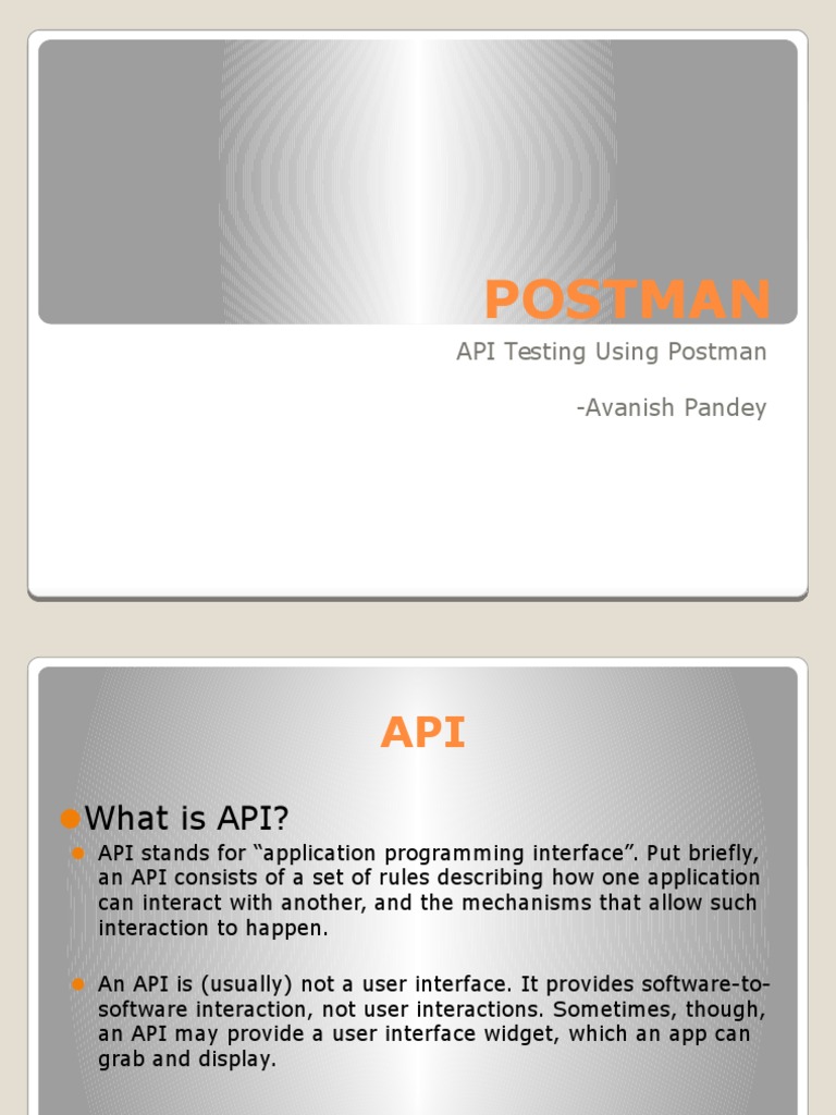 Postman | PDF