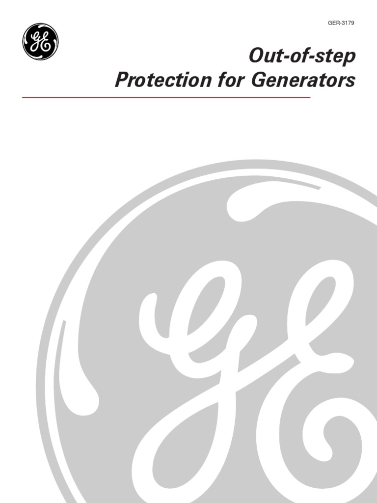 Out-Of-step Protection For Generators GER-3179 | PDF | Electrical ...