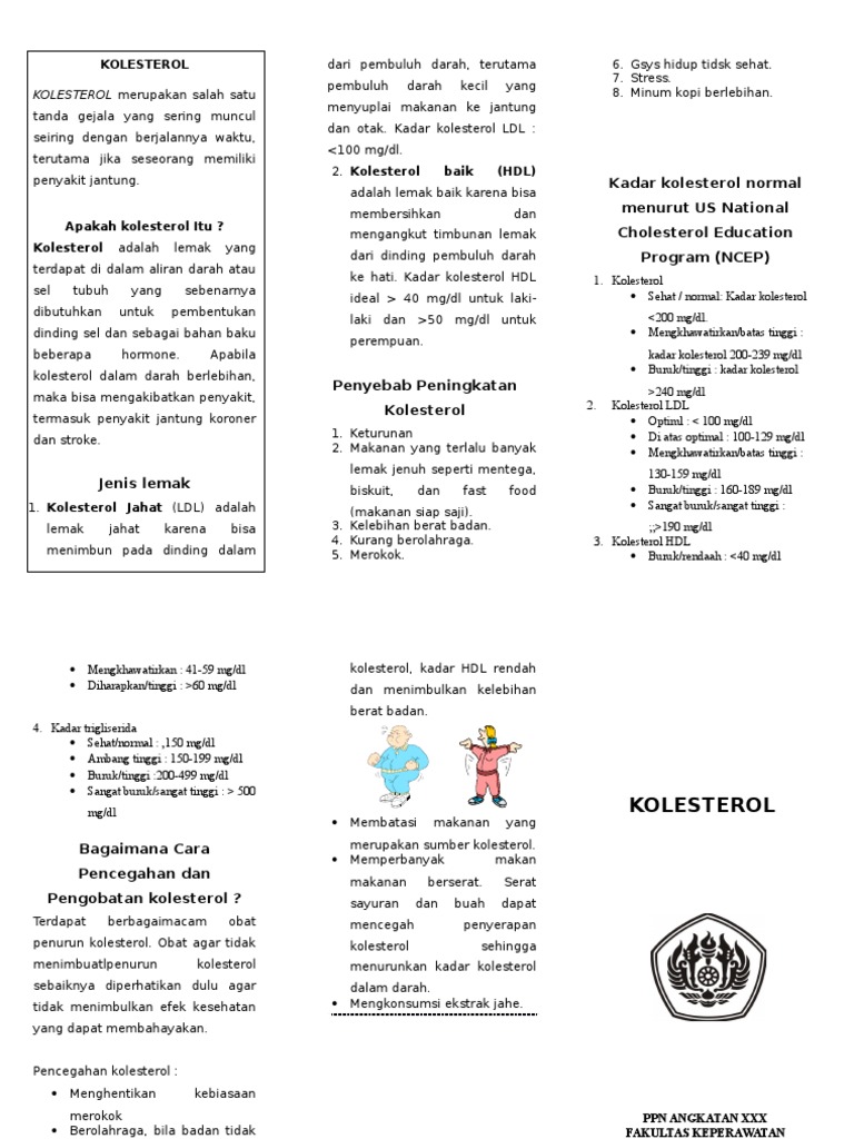 Leaflet Kolesterol 4 | PDF