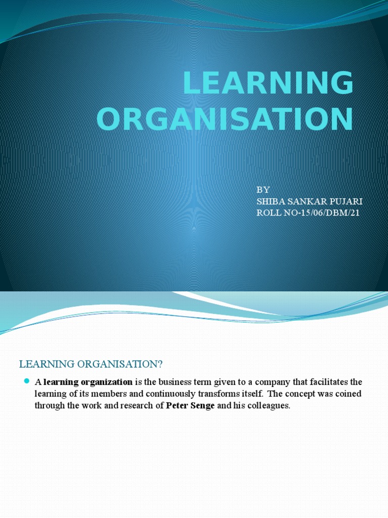 Learning Organisation | PDF | Career & Growth | Self-Improvement