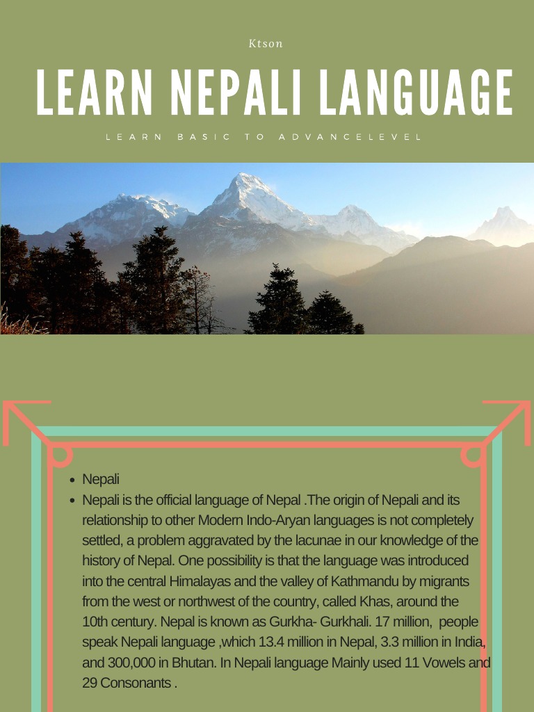 Learn Nepali Language | PDF