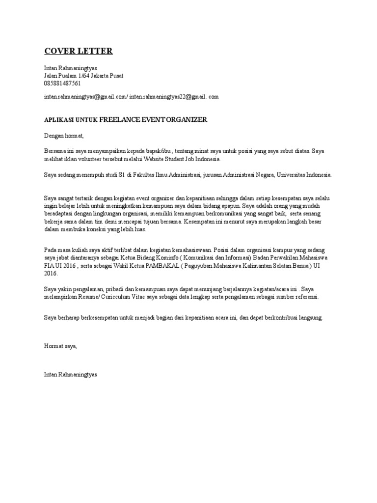 Cover Letter | PDF