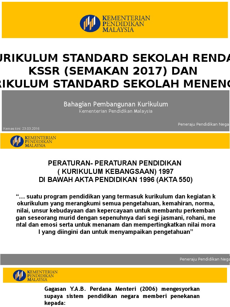1 - KSSR Semakan Dan KSSM 2017 | PDF