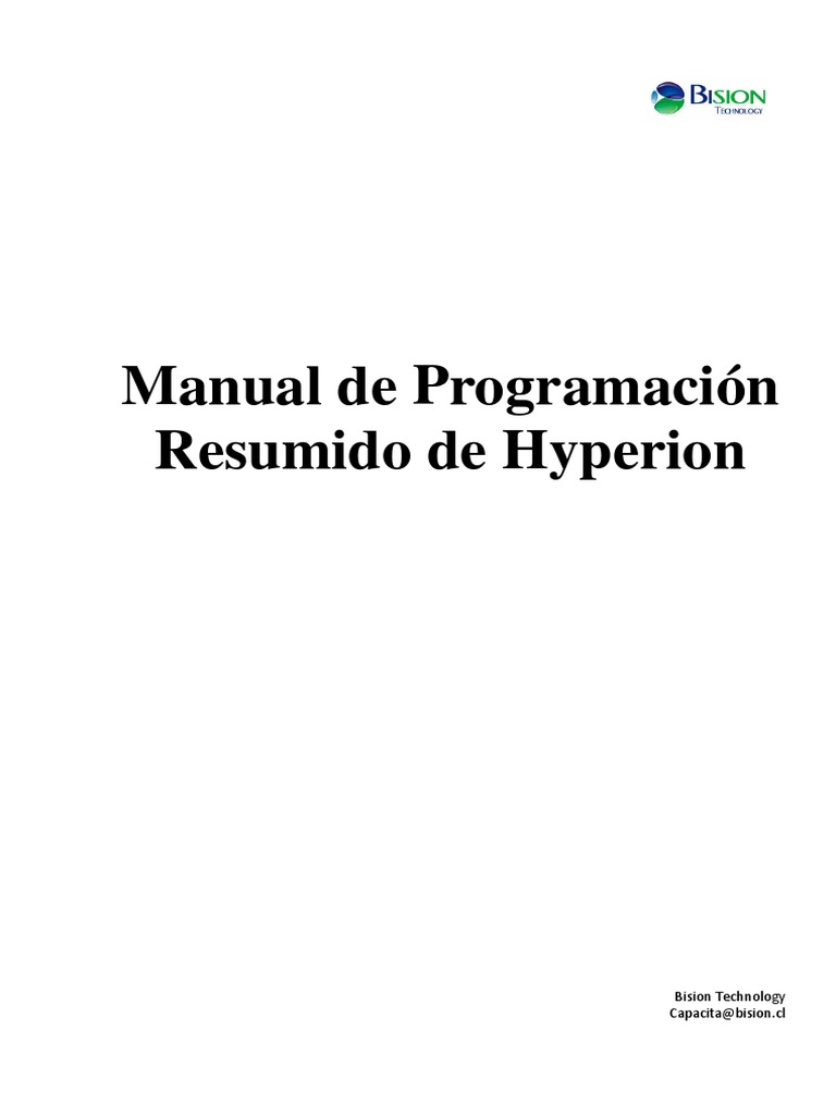 Manual Oracle Hyperion Programacion Rapida | PDF | Diseño gráfico | Texto