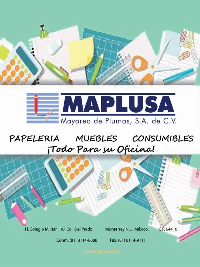 CatalogoProductos MAPLUSA | PDF | Equipo de oficina | Materiales de ...