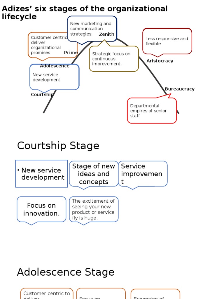Adizes' Six Stages of Organizational Lifecycle | PDF | Innovation ...