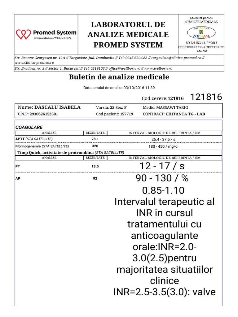 Buletin Analize PDF | PDF