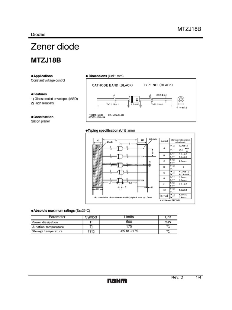 MTZJT 7718b PDF | PDF | Diode | Copyright Infringement