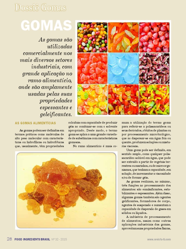Gomas Foods Ingredients Brazil Fi | PDF | Ágar | Celulose