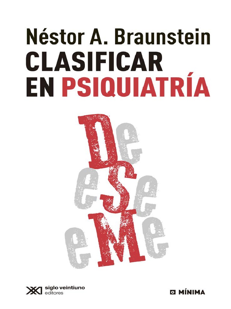 Braunstein, Néstor A. - Clasificar en Psiquiatría | PDF | Sicología | Bienestar