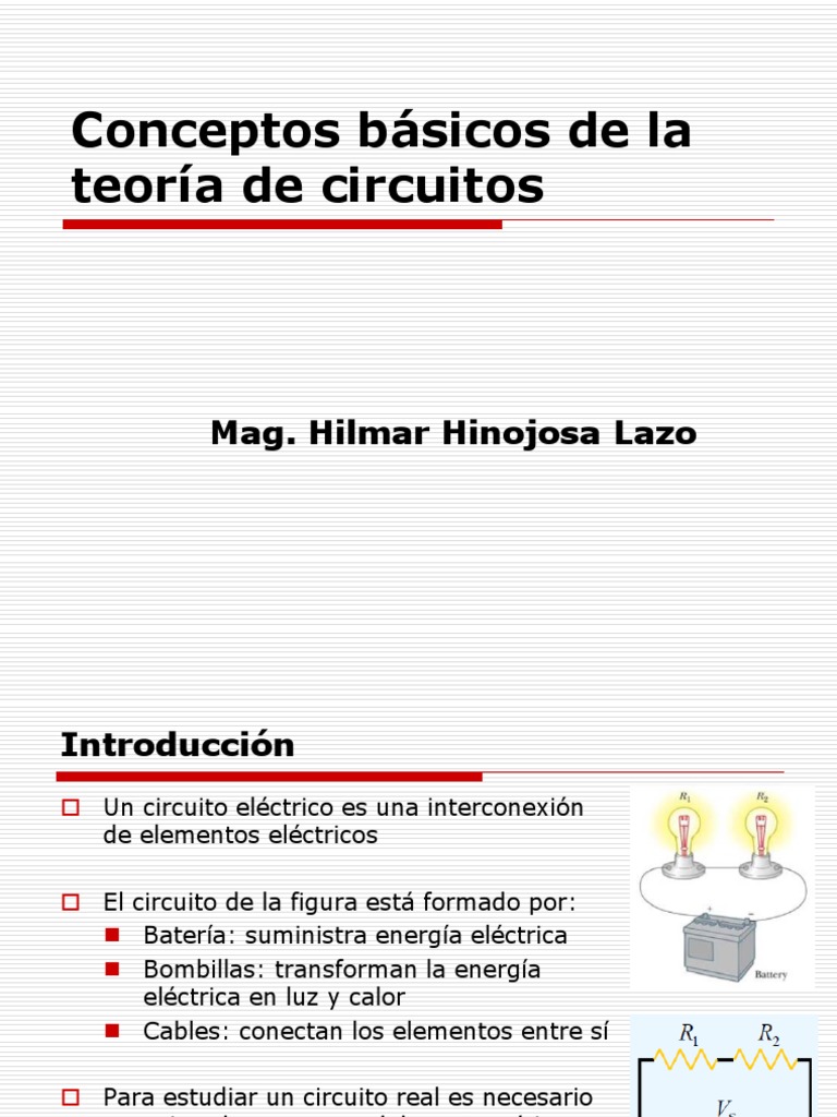 Conceptos Basicos de La Teoria de Circuitos | PDF | Resistencia Eléctrica y Conductancia ...