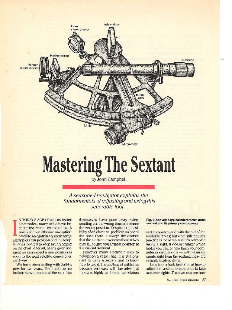 Mastering The Sextant | PDF