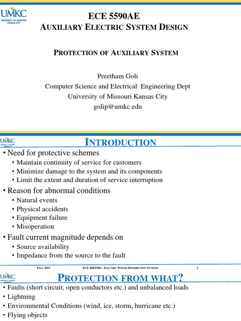 Types of Protection in Electric Systems | PDF | Electrical Substation ...
