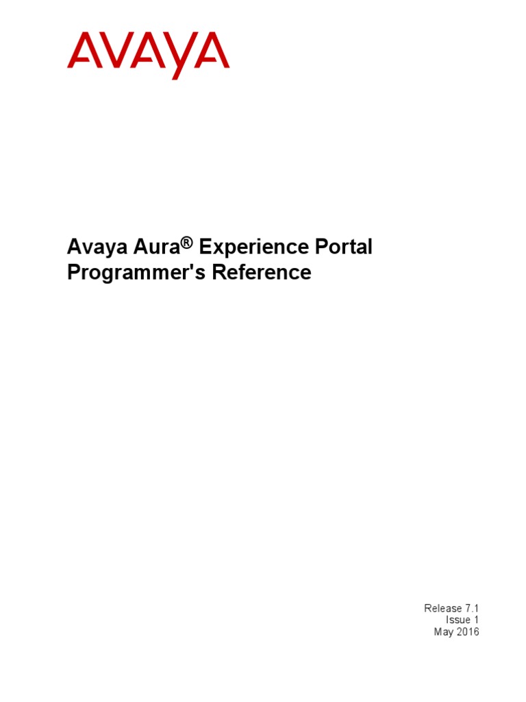 Avaya Reference Programming 7 1 | PDF | Interactive Voice Response | Voice Over Ip