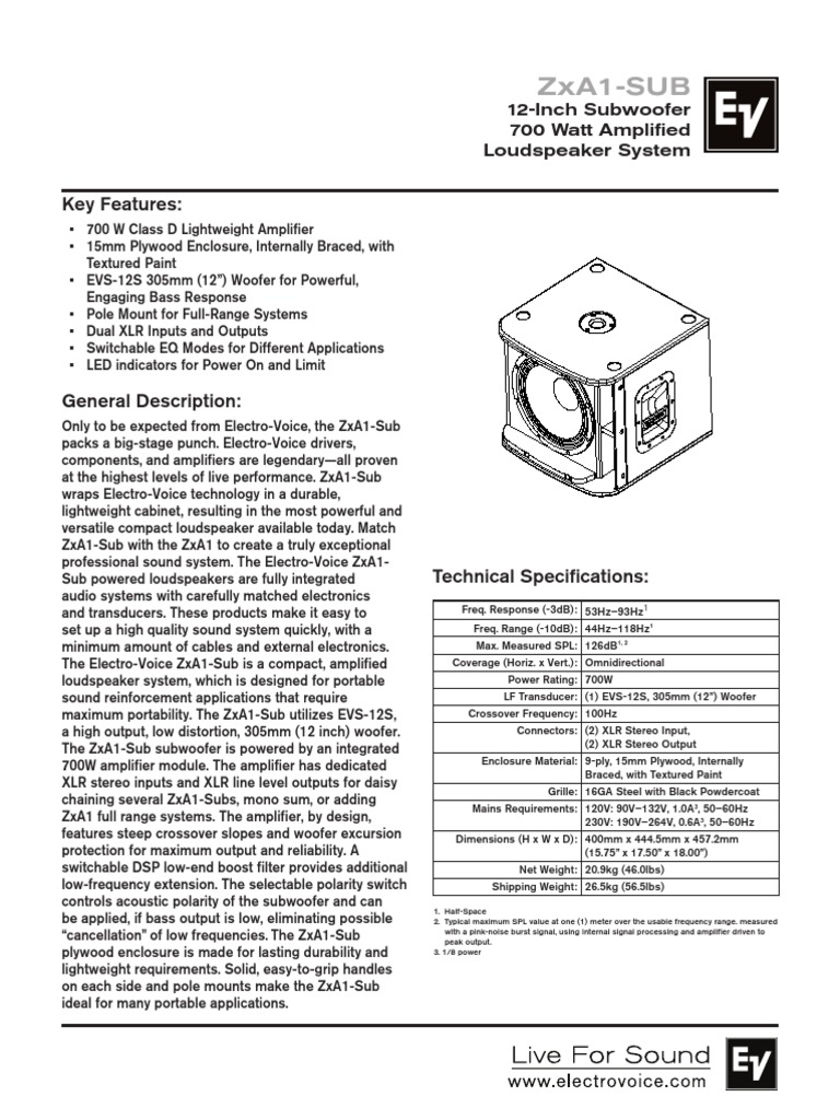 ZXA1-Sub Engineering Data Sheet PDF | PDF