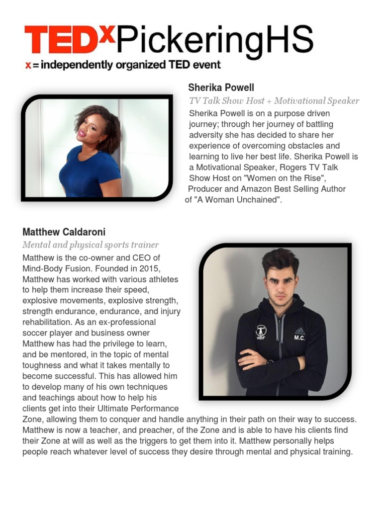 Tedx Speakers | PDF | Schools | Science