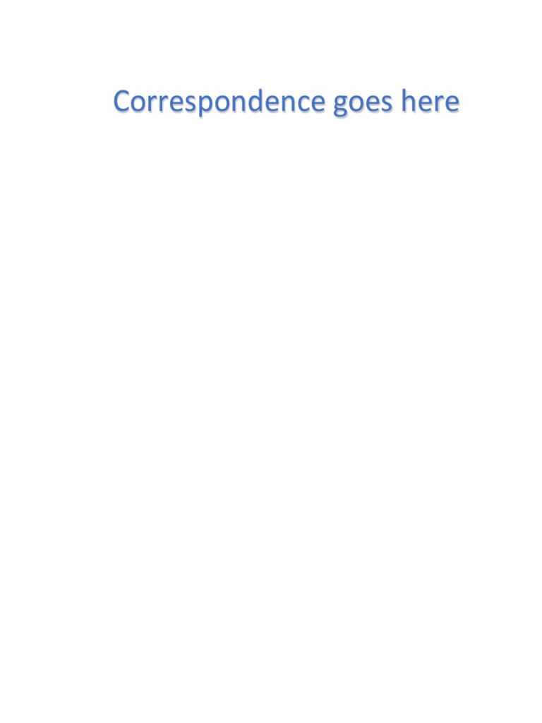 Correspondence | PDF