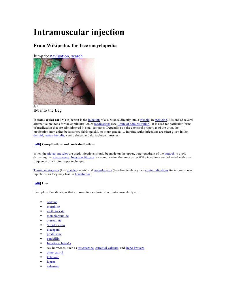 Intramuscularly | PDF | Self-Improvement | Wellness