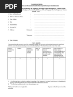 Esic Form-1 Declaration Form
