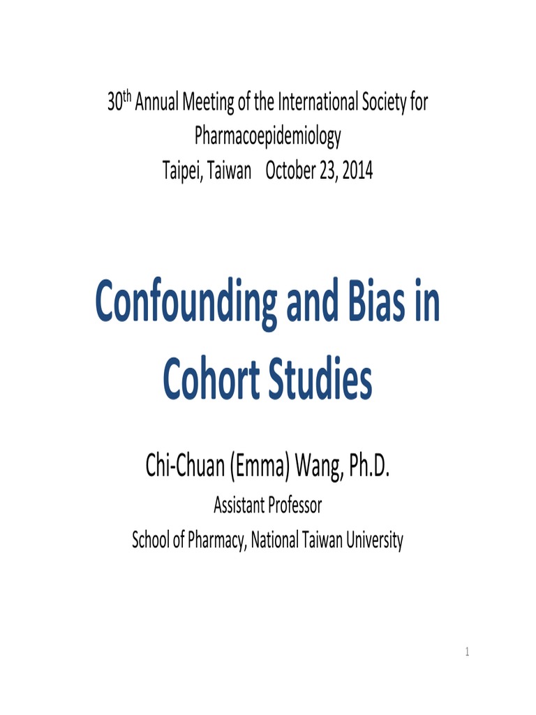 Confounding and Bias in Cohort Studies | PDF | Confounding | Bias