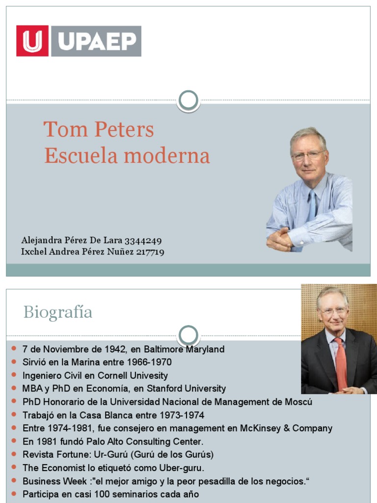 11 Tom Peters | PDF | Calidad (comercial) | Sicología