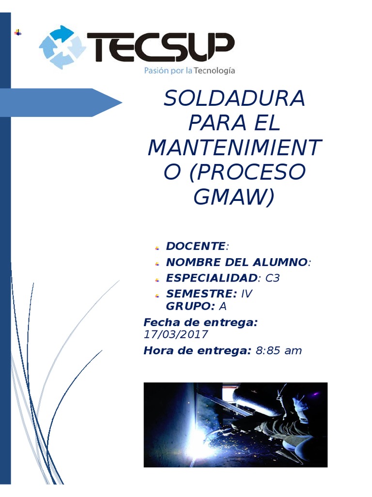 Informe Gmaw | PDF | Soldadura | Construcción