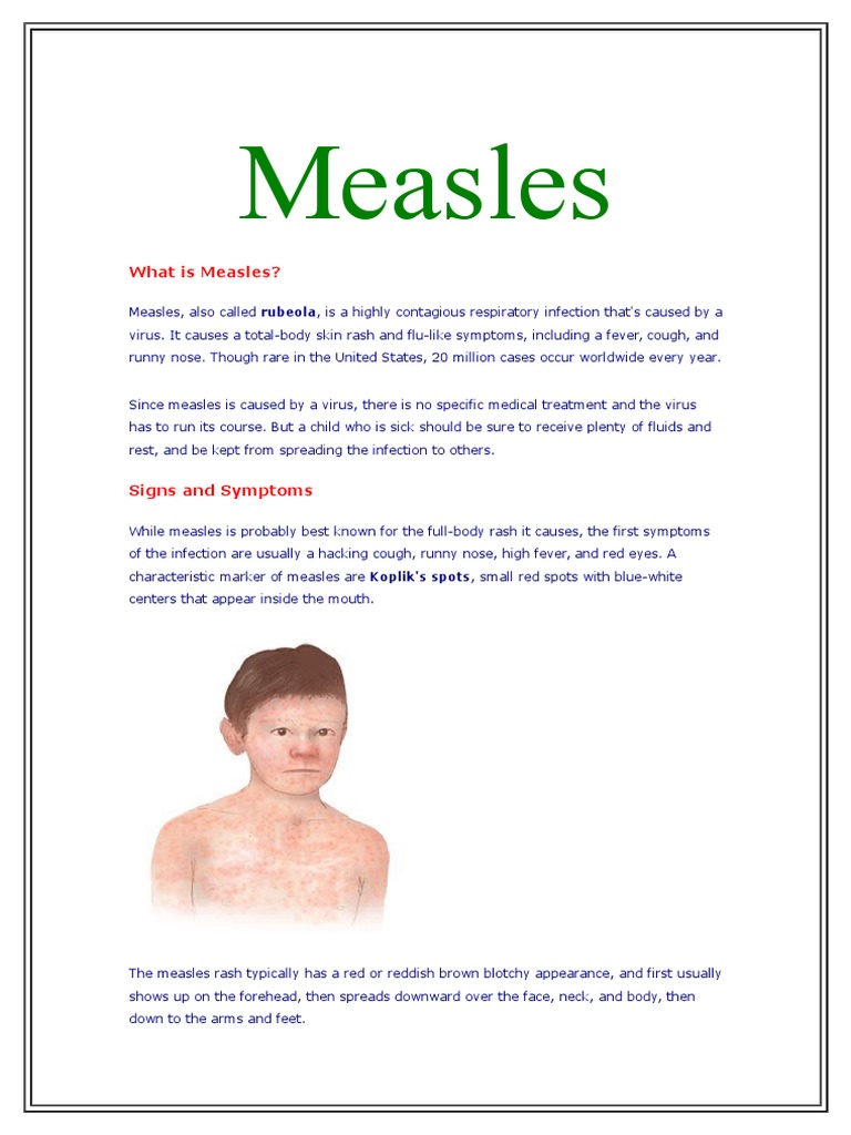 What Is Measles? | PDF | Measles | Animal Viral Diseases