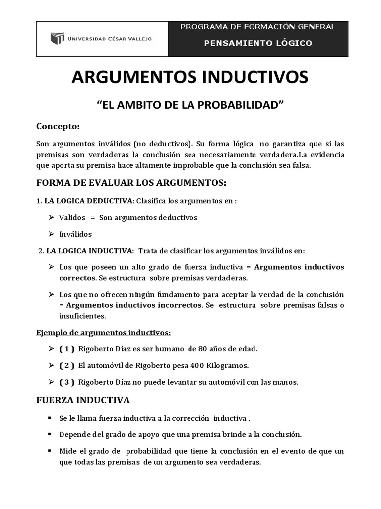 ARGUMENTOS INDUCTIVOS | Razonamiento inductivo | Analogía
