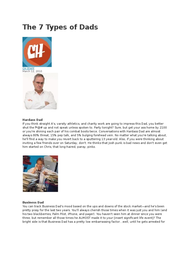 The 7 Types of Dads | PDF | Paul The Apostle | Priest