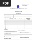Tesda Forms | PDF