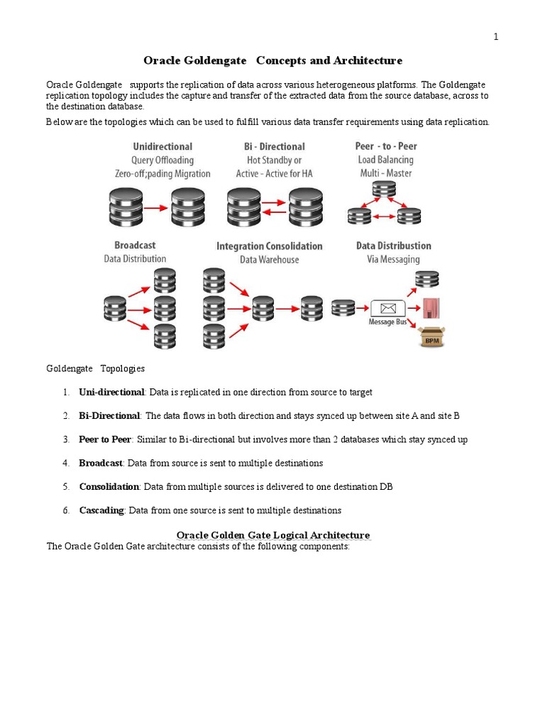 Oracle Goldengate Concepts and Architecture | Download Free PDF | Oracle Database | Databases