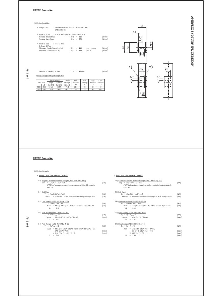 Design of Splice For Steel Column | PDF