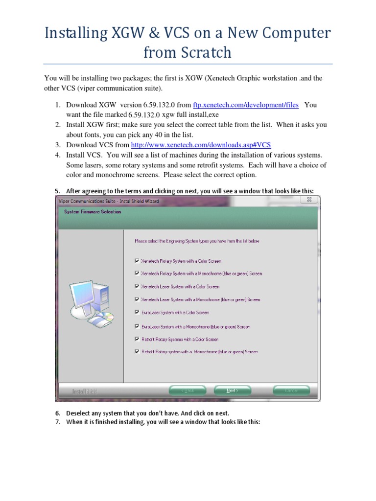How To Install XGW and VCS On A New PC | PDF | System Software | Computing