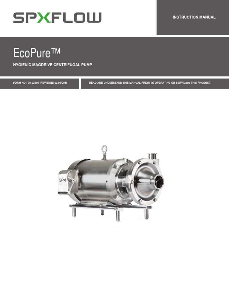 Ecopure™: Instruction Manual | PDF