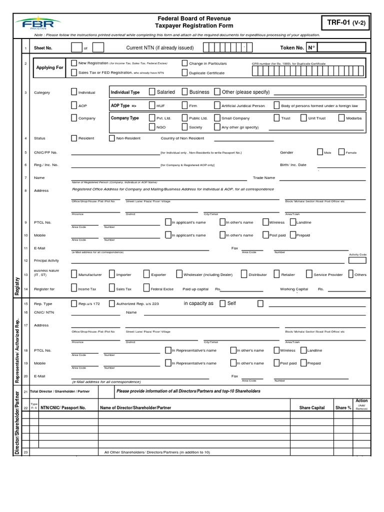 TRF 01 | PDF | Taxes | Payments