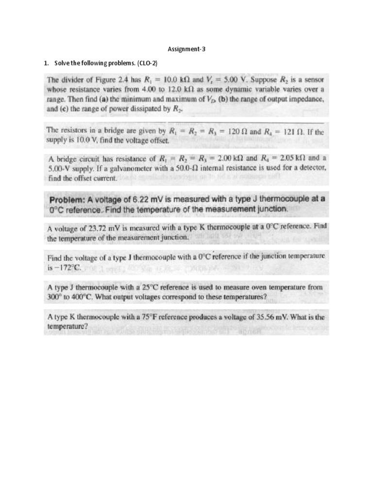 Assignment-3 1. Solve The Following Problems. (CLO-2) | PDF | Computers