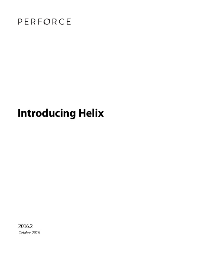 Introducting Perforce - Helix | PDF | Version Control | Proxy Server