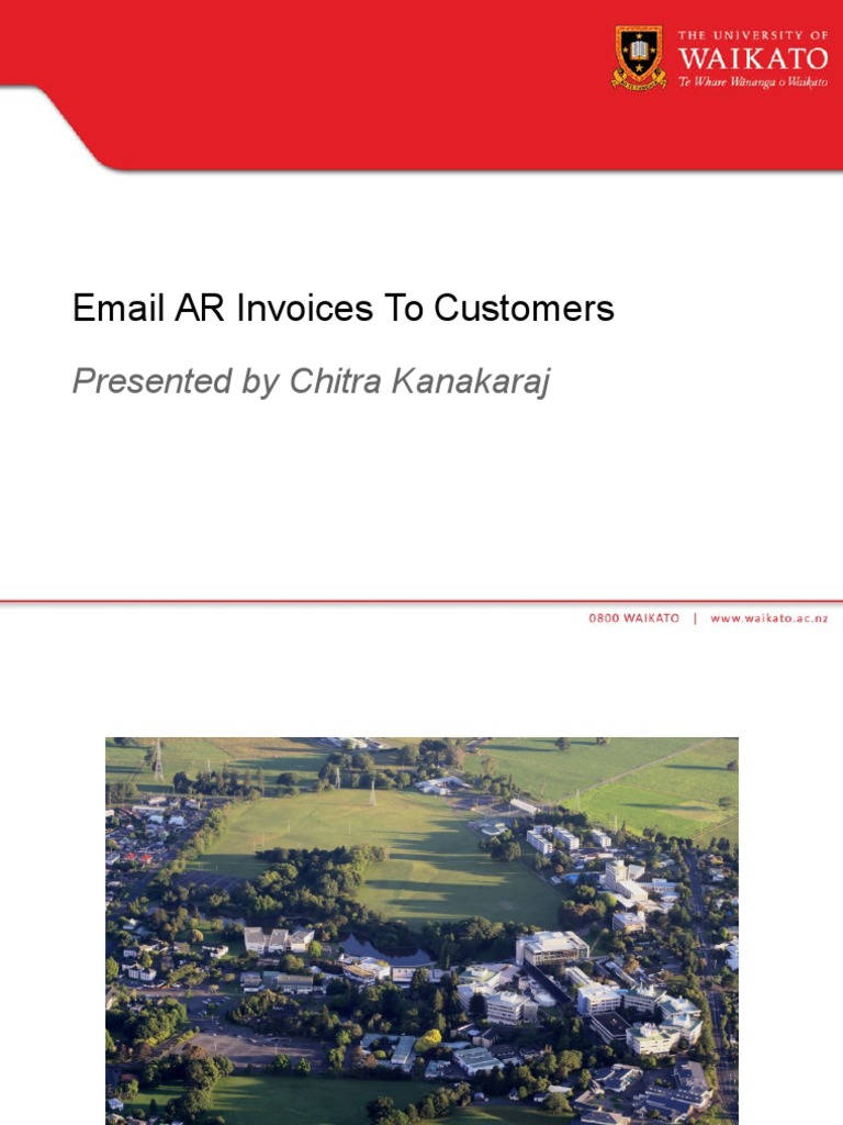 Emailing AR Invoices in Oracle EBS | PDF | Oracle Database | Email