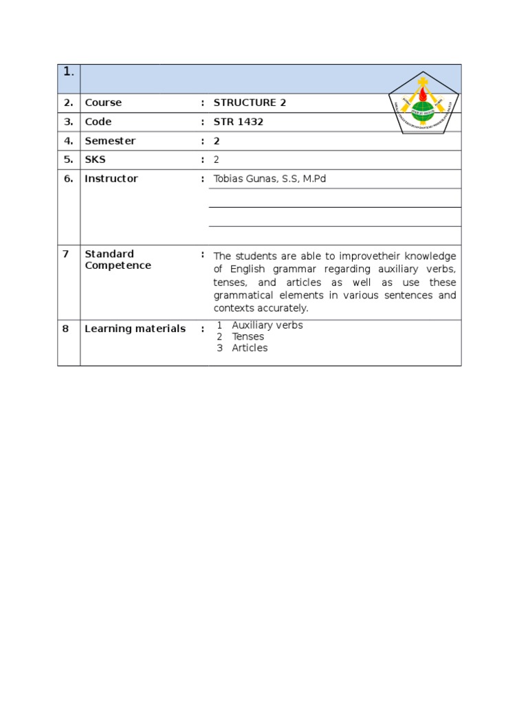 Rps Structure 2 | PDF | Grammatical Tense | Perfect (Grammar)