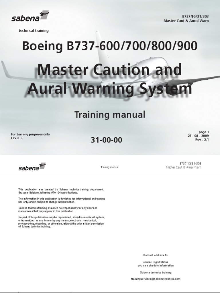 31 Master Caution and Aural Warning System | PDF | Aviation | Aerospace ...