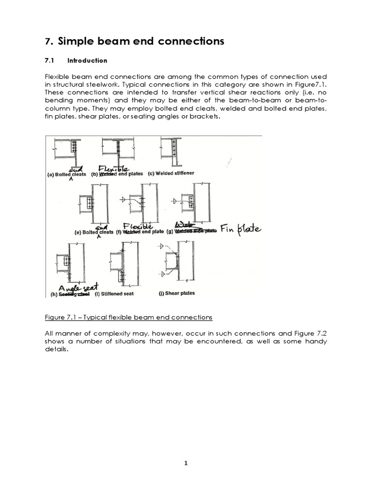 CH 7 Simple Beam End Connections-9-13 | PDF | Beam (Structure ...
