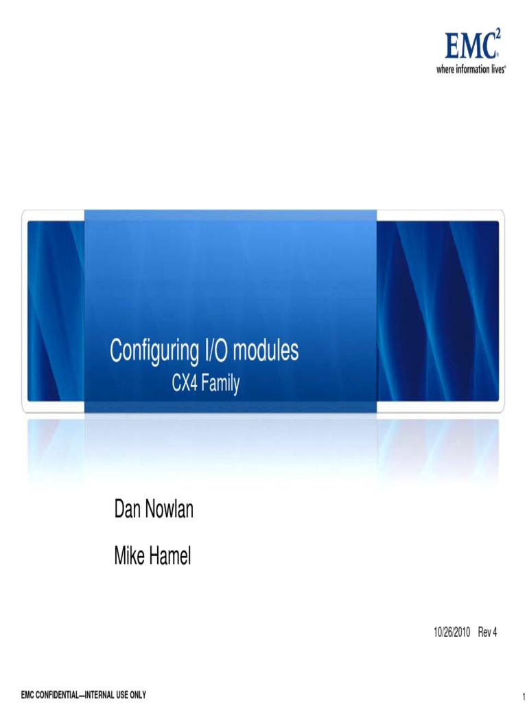 Configuring IO Modules - CX4 PDF | PDF | Areas Of Computer Science | Computer Data