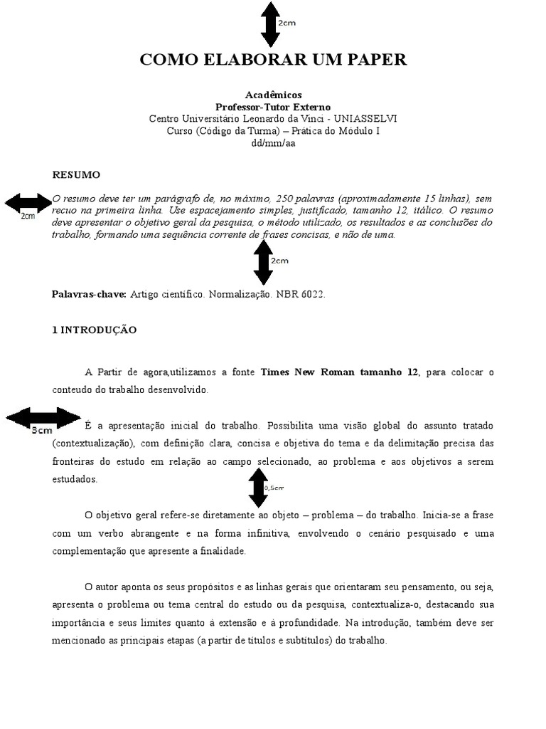 Modelo de Paper 2015 Revisado | PDF | Citação | Sociologia